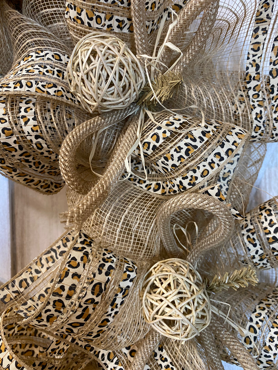 Cheetah and Leopard Print Wreath – Crafting On The Ridge